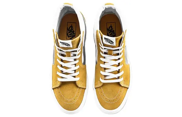 VANS Sk8-hi High Top Sneakers - White/yellow