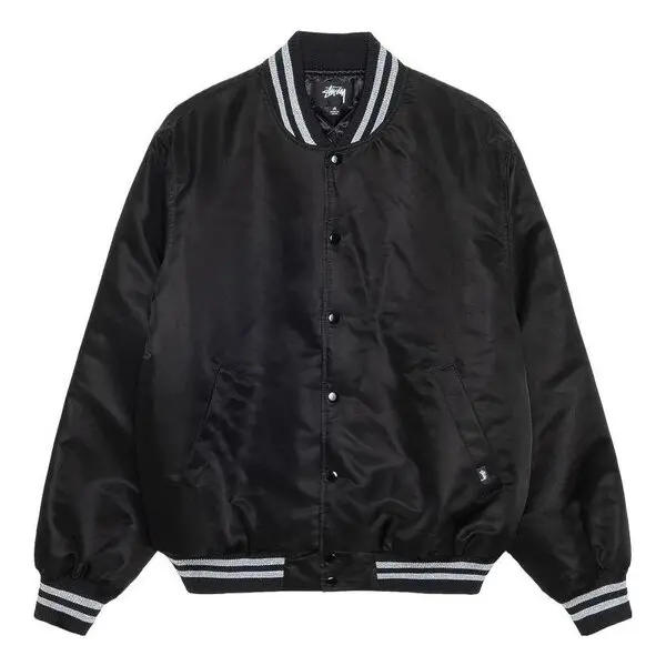 StÜssy Sequined Dice Bomber Jacket - Black