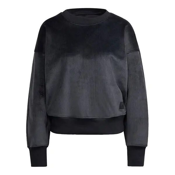 Adidas Corduroy Pullover Hoodie - Black