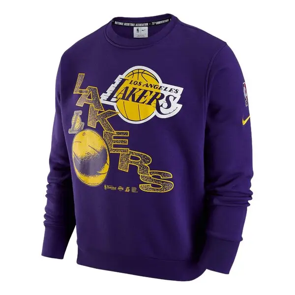 Nike Los Angeles Lakers Fleece Long Sleeve Sweatshirt - Default Color