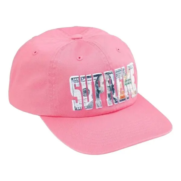 Supreme Ss26 Embroidered Money Logo 6-panel - Pink