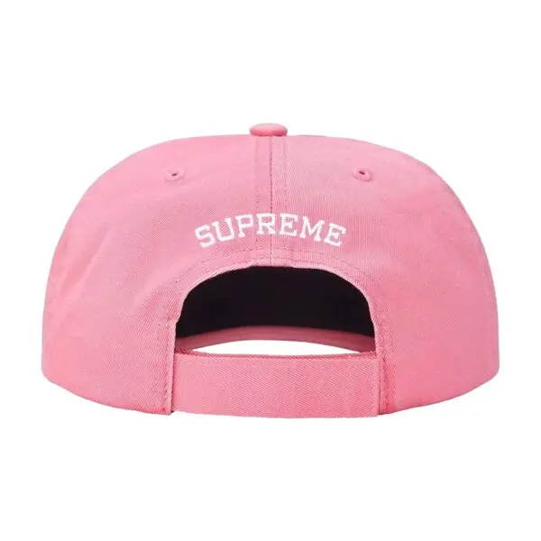 Supreme Embroidered Money Logo 6-panel Cap - Pink