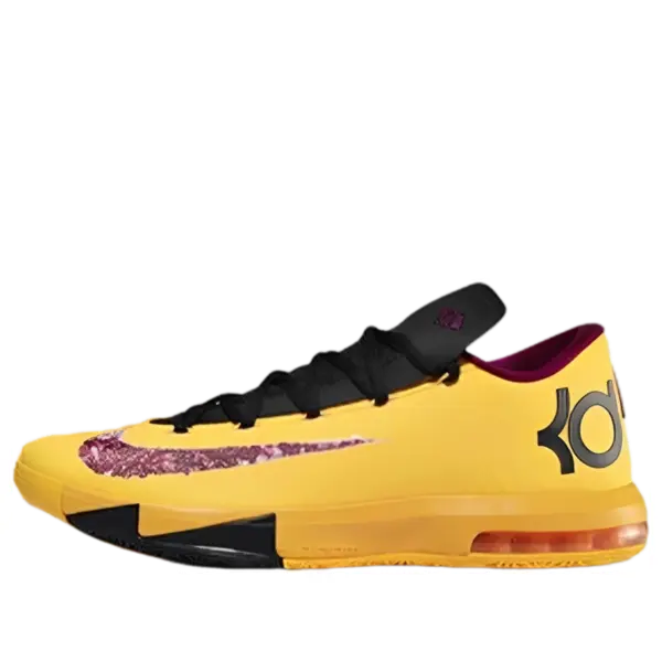 Nike Kd 6 "peanut Butter & Jelly" Athletic Sneakers - Laser Orange/raspberry Red/black