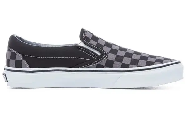 VANS Checkerboard Slip-on Sneakers - Black