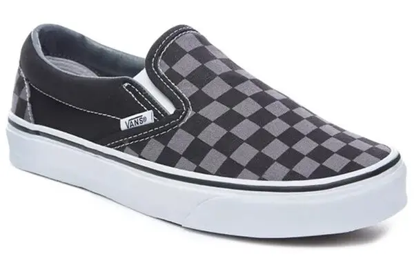 VANS Checkerboard Slip-on Sneakers - Black