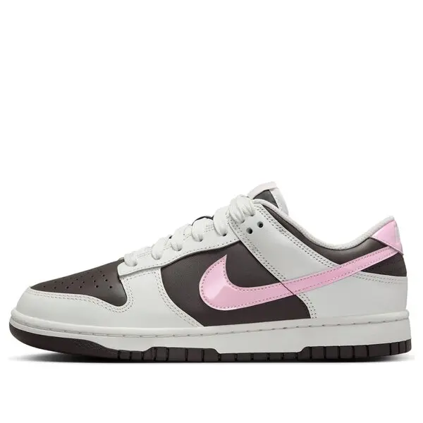 Nike Dunk Low "pink Swoosh - Summit White/pink Foam/medium Ash