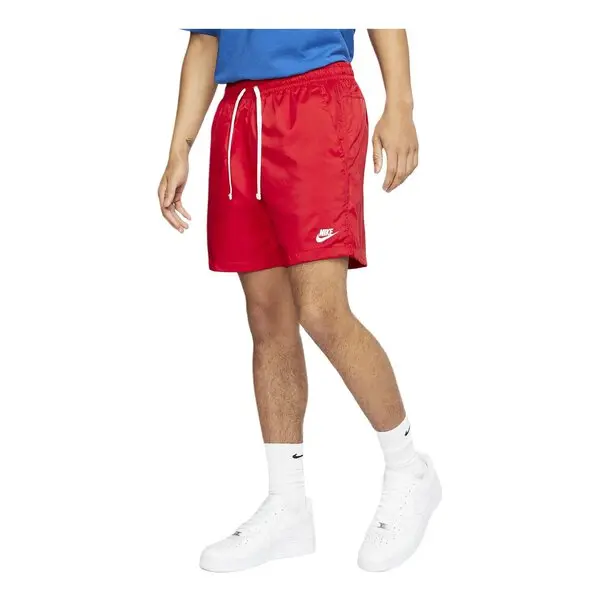 Nike Retro Woven Shorts With Small Logo - Red