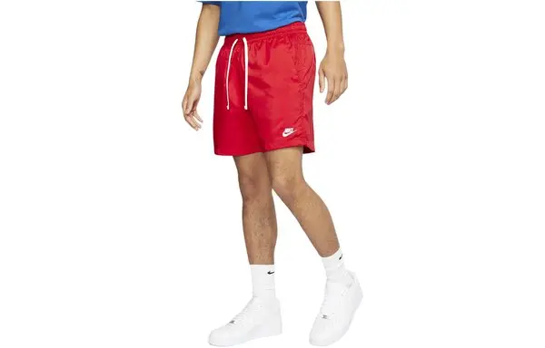 Nike Retro Woven Shorts With Small Logo - Red