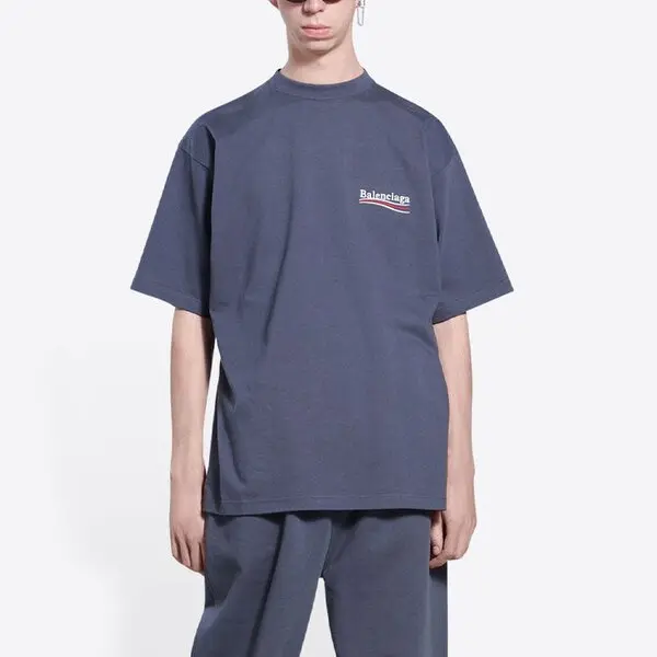 Balenciaga Political Campaign T-shirt Large Fit - Dark Grey