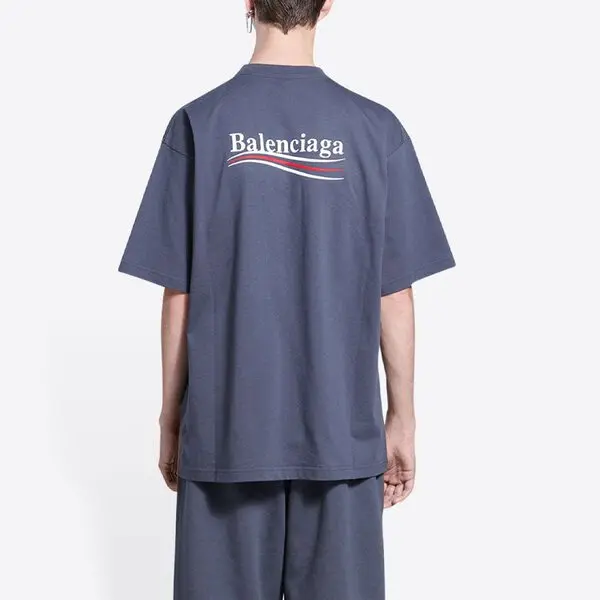 Balenciaga Political Campaign T-shirt Large Fit - Dark Grey