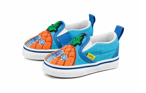 VANS Toddler Spongebob Squarepants X Slip-on Velcro "124 Conch Street" Sneakers