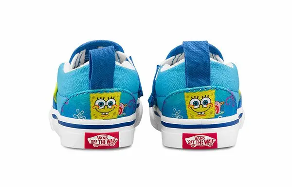 VANS Toddler Spongebob Squarepants X Slip-on Velcro "124 Conch Street" Sneakers