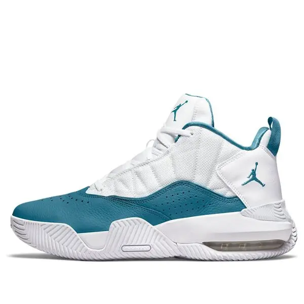 JORDAN Stay Loyal High Top Sneakers - White/blue
