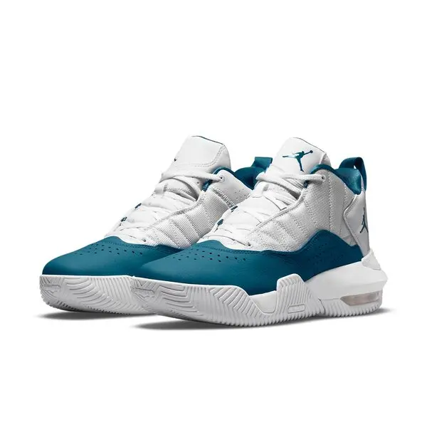 JORDAN Stay Loyal High Top Sneakers - White/blue