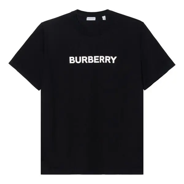 Burberry Cotton Logo T-shirt - Black