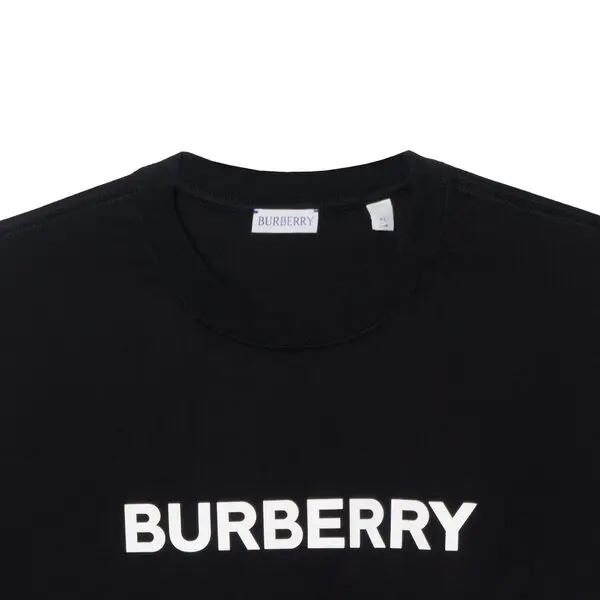 Burberry Cotton Logo T-shirt - Black