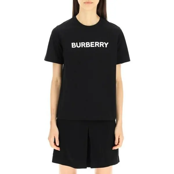 Burberry Cotton Logo T-shirt - Black