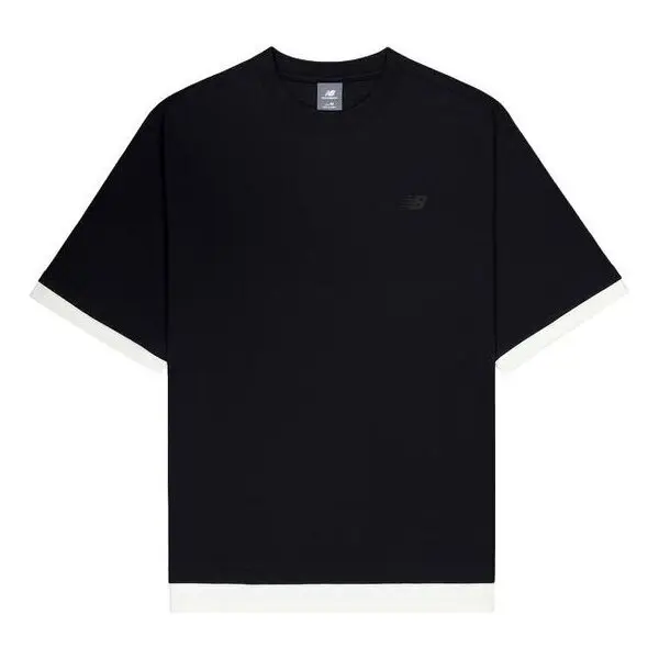 NEW BALANCE Small Nb Logo Crewneck T-shirt Asia Sizing - Black