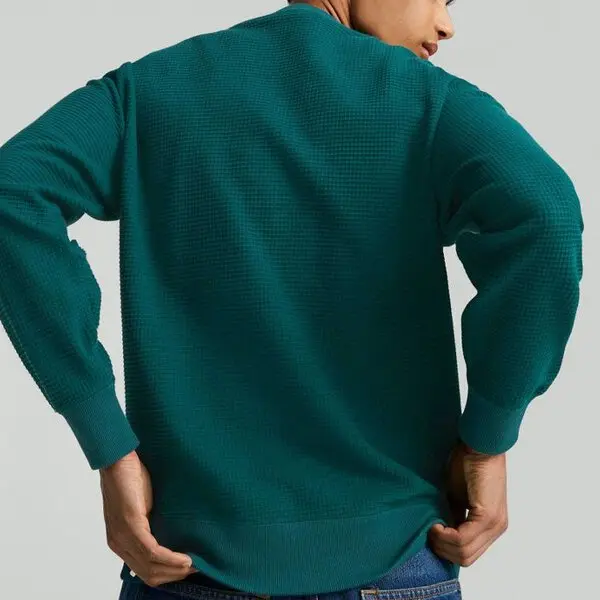 PUMA Downtown Waffle Crewneck Sweatshirt 'green