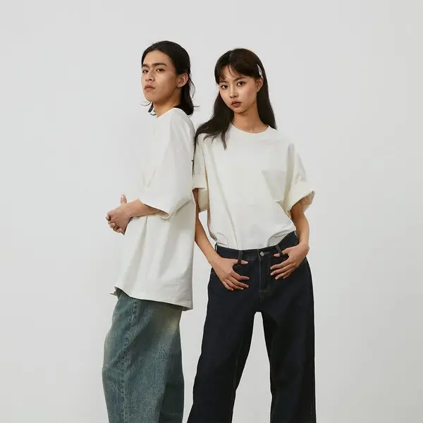 NEW BALANCE Linear Heritage Brushed Back Jersey Oversized T-shirt - White