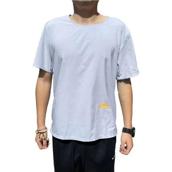 Nike Short Sleeve Crewneck T-shirt With Plaid Detail