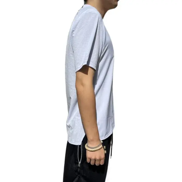 Nike Short Sleeve Crewneck T-shirt With Plaid Detail