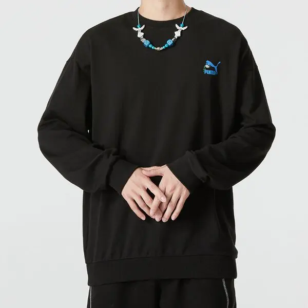 PUMA Logo Crew Neck Sweatshirt