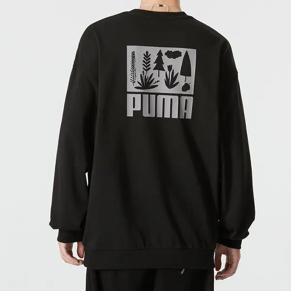PUMA Logo Crew Neck Sweatshirt