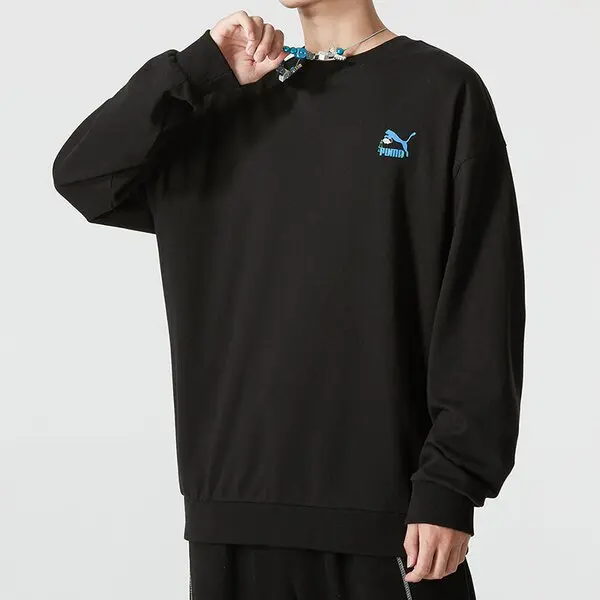 PUMA Logo Crew Neck Sweatshirt