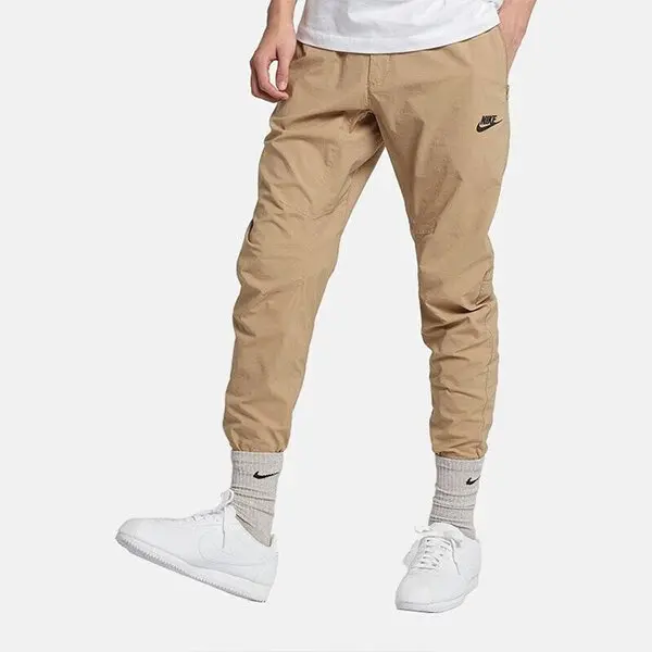 Nike Small Logo Pattern Woven Athleisure Casual Sports Long Pants