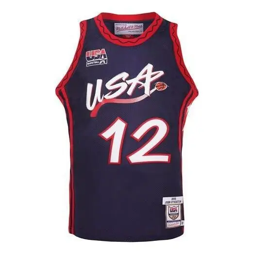 Mitchell & Ness Team Usa 1996-97 John Stockton 12 Jersey - Navy