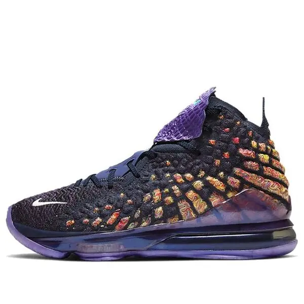 Nike Lebron 17 As Ep 'monstars' High Top Basketball Sneakers - Navy Heather/black/multi-colour