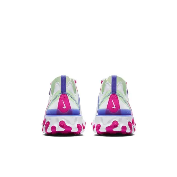 Nike React Element 55 Athletic Sneakers - White/pink