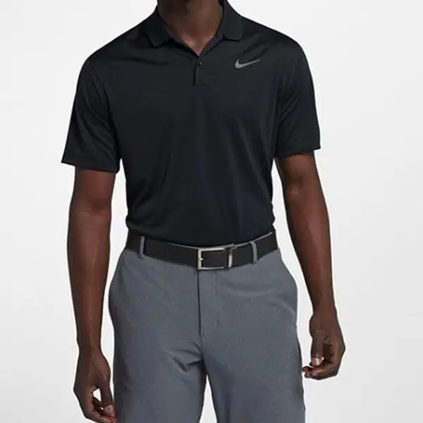 Nike Dry Victory Casual Sports Short Sleeve Polo Shirt - Black