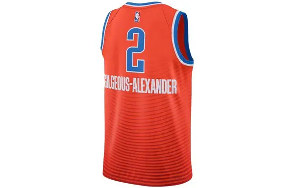 JORDAN X Nba Oklahoma City Thunder Statement Edition Swingman Jersey 'shai Gilgeous-alexander 2 - Orange/blue