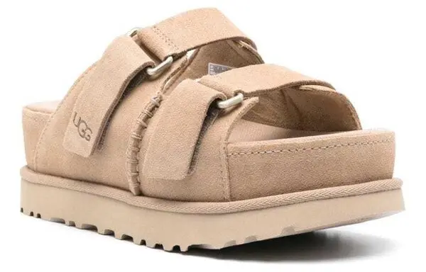 UGG Goldenstar Hi Slide Sandals - Beige