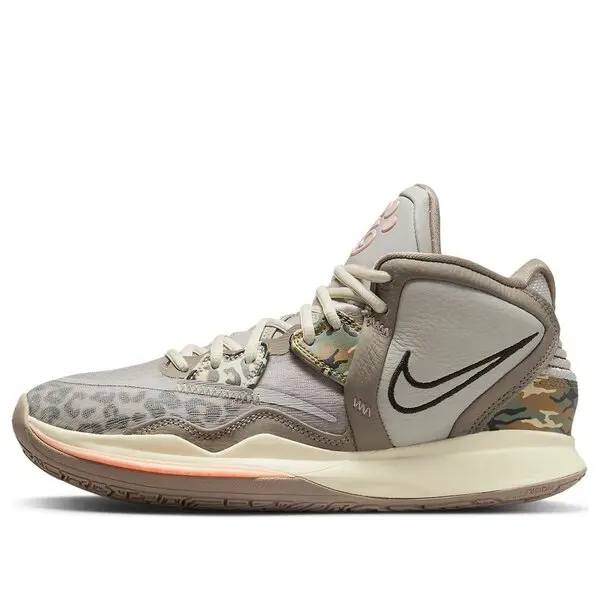 Nike Kyrie Infinity "leopard Camo" Basketball Sneakers - Gray/khaki