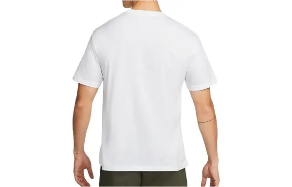 Nike Funny Cactus Flower Pattern Printing Short Sleeve White T-shirt