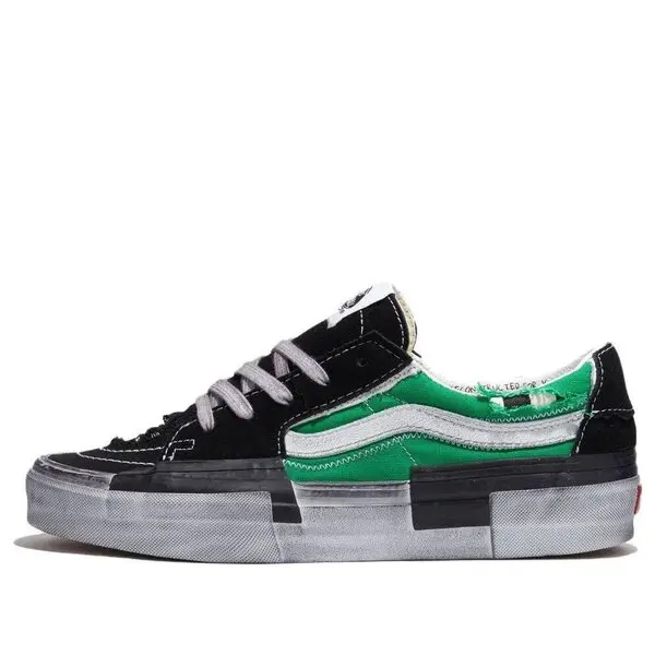 VANS Sk8-low Reconstruct Sneakers - Black/green