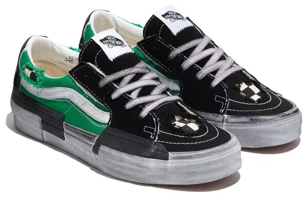 VANS Sk8-low Reconstruct Sneakers - Black/green