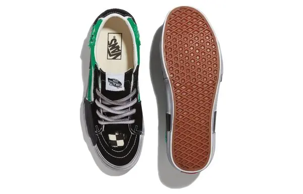 VANS Sk8-low Reconstruct Sneakers - Black/green
