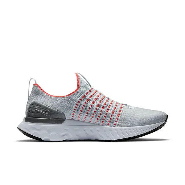 Nike React Phantom Run Flyknit 2 Sneakers - Grey/red