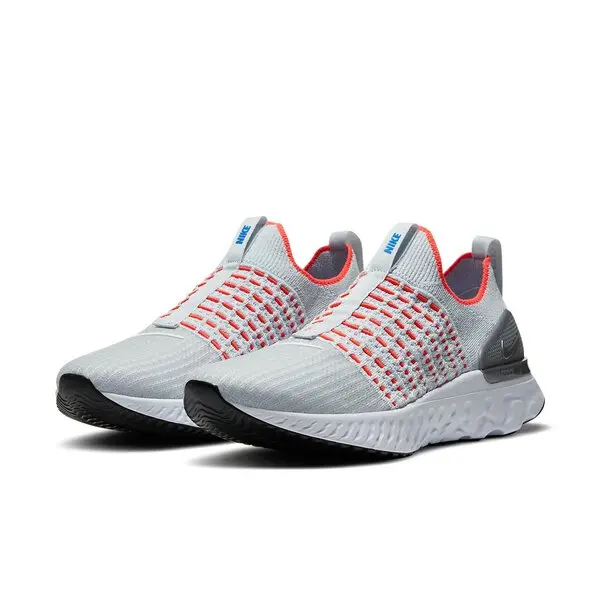 Nike React Phantom Run Flyknit 2 Sneakers - Grey/red
