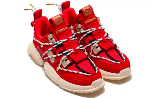 LI-NING X Atmos X Titan "china" Athletic Sneakers - Red