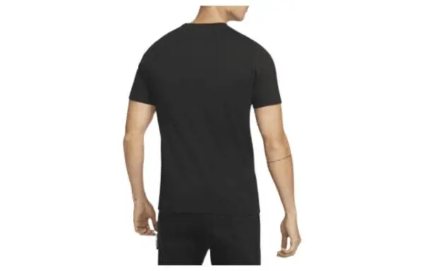 Nike Lebron Pattern Printing Knit Casual Short Sleeve Black