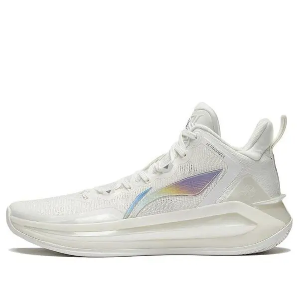 LI-NING High-top Athletic Sneakers - White/silver