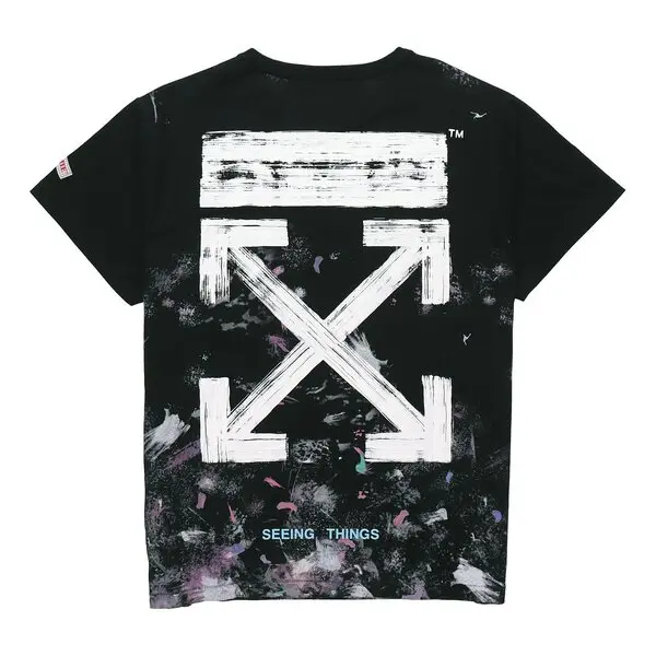 Off-White Seeing Things" Graphic Print T-shirt - Black