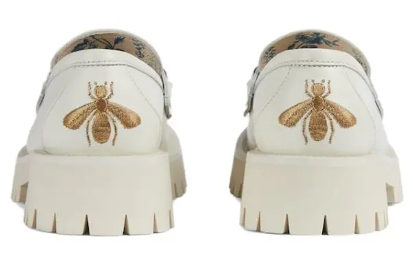 Gucci Rubber Lug Sole Horsebit Loafer In Leather