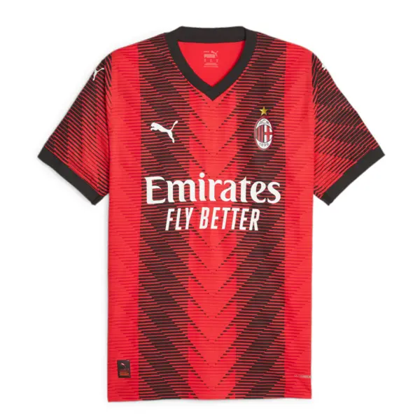 PUMA Ac Milan 23/24 Authentic Home Jersey - Red/black
