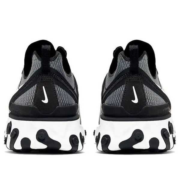 Nike React Element 55 Anthracite Lace-up Sneakers - Black/white